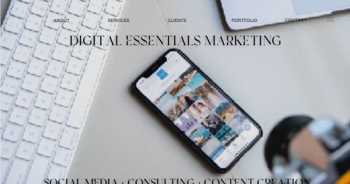 Digital Essentials Marketing | Content Creation + Strategy